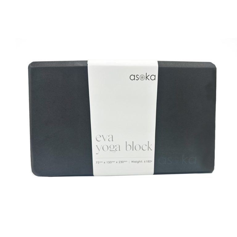 Yoga Block - Eva Foam Black - Asoka Yoga | Yoga & Meditation Accessories